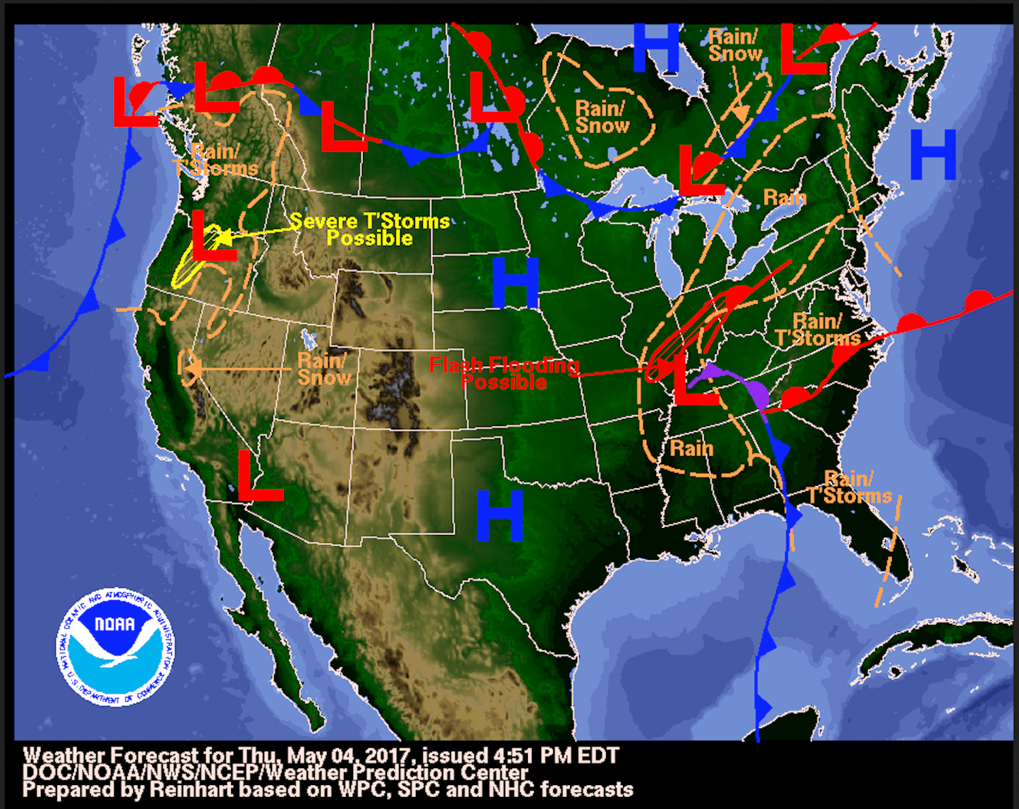 How to read a weather map