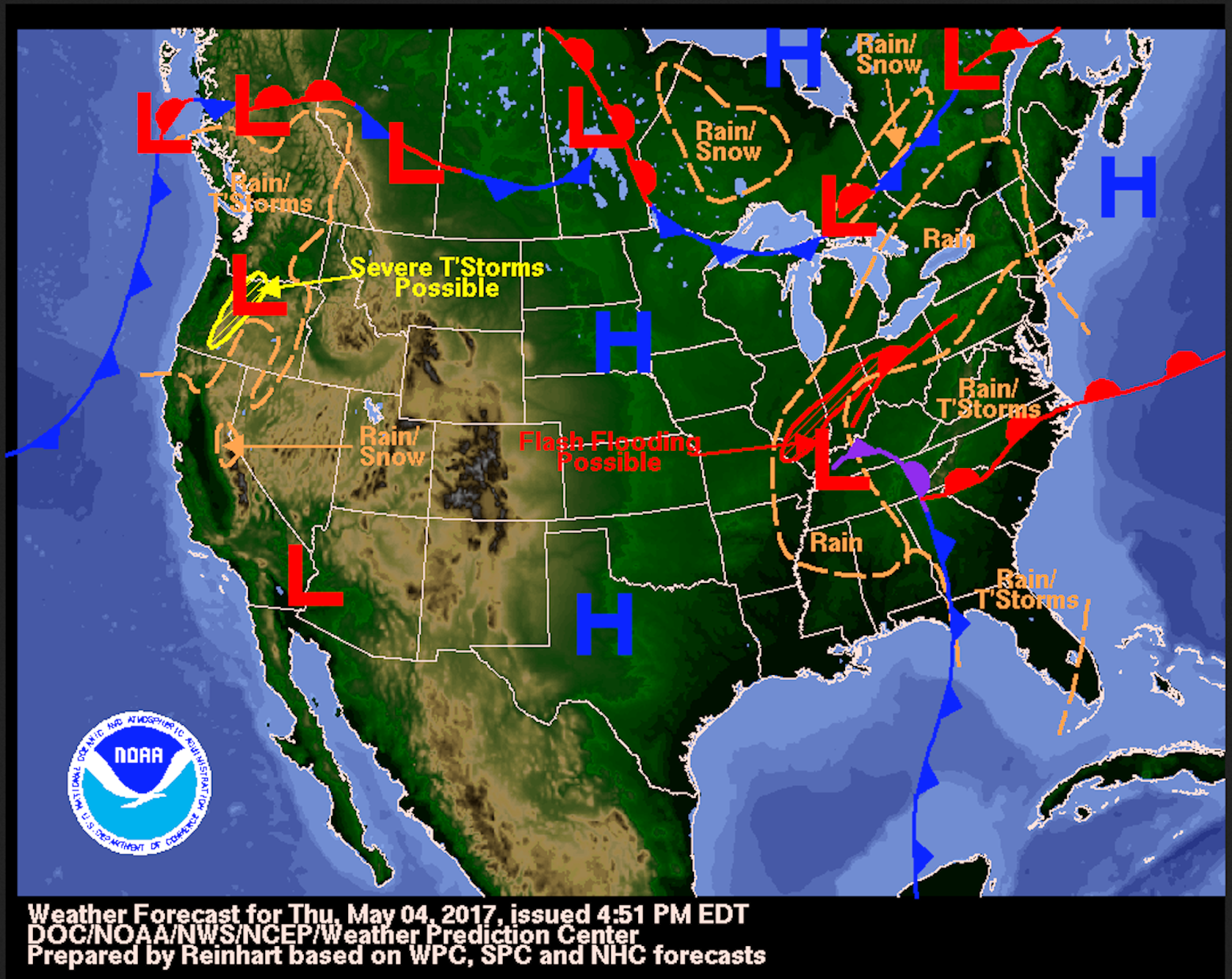 How to read a weather map